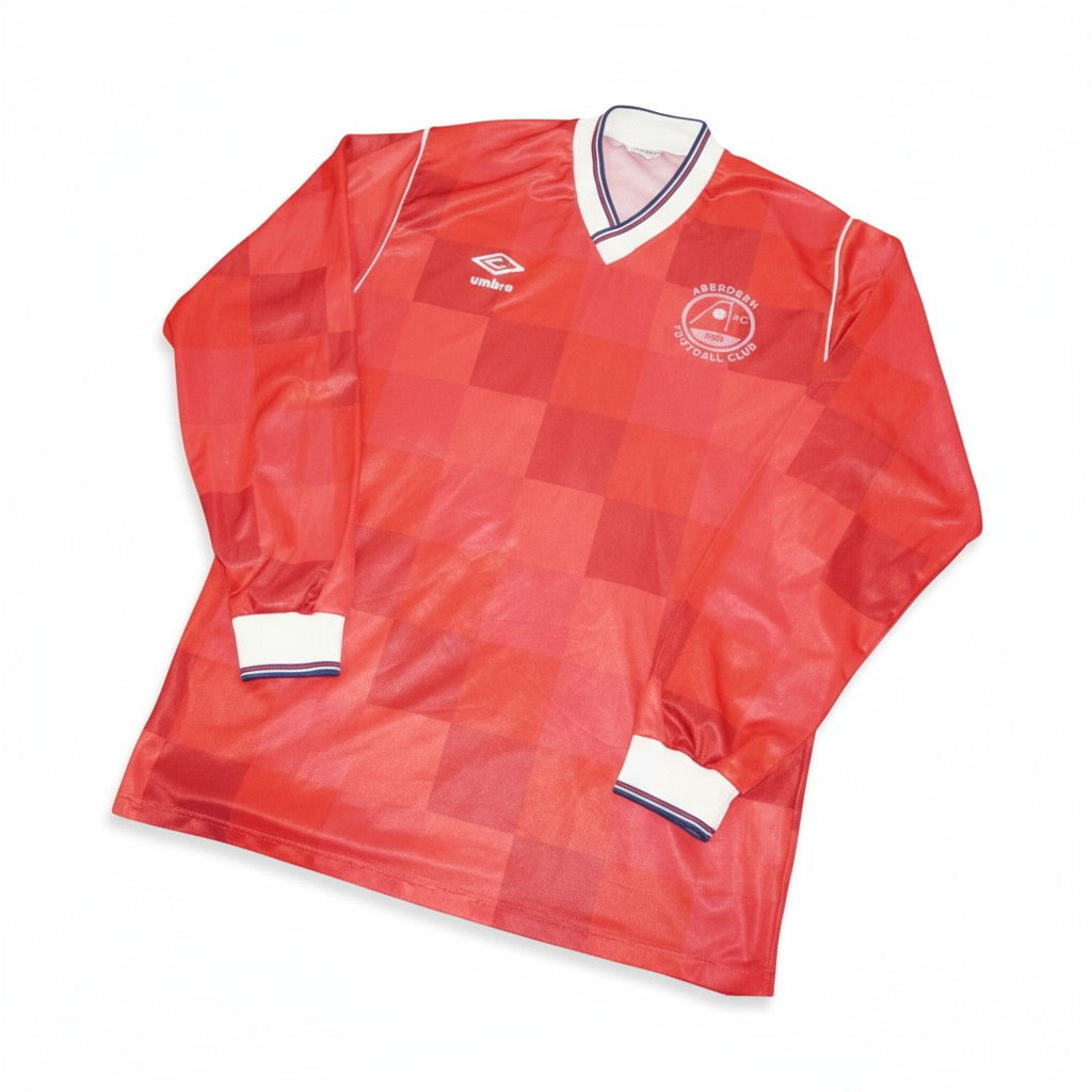 Aberdeen FC 1989–90 Home Shirt – Umbro (Size Medium) #3 – MAGIC SPONGE ...